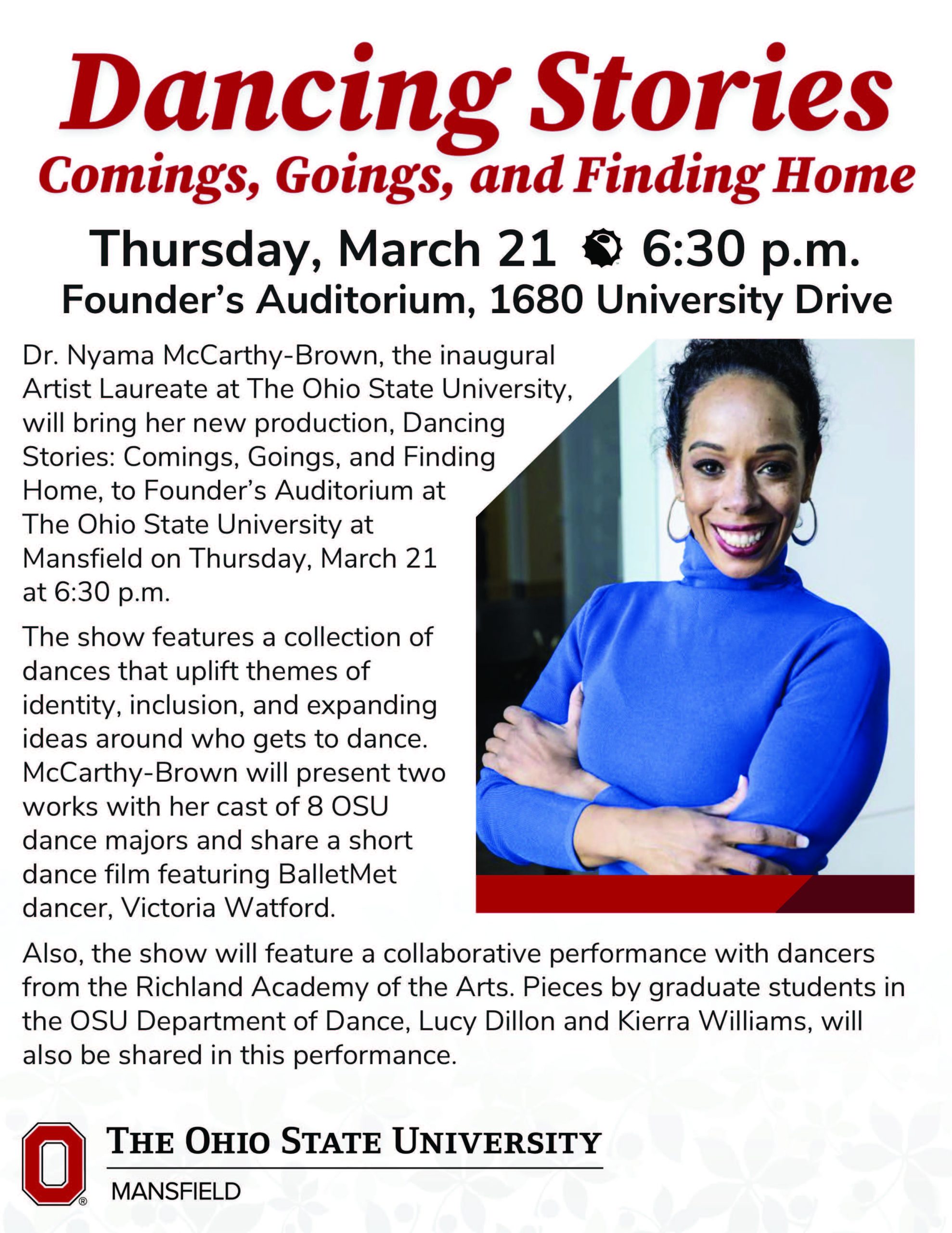 Dancing Stories at Founder's Auditorium - Destination Mansfield
